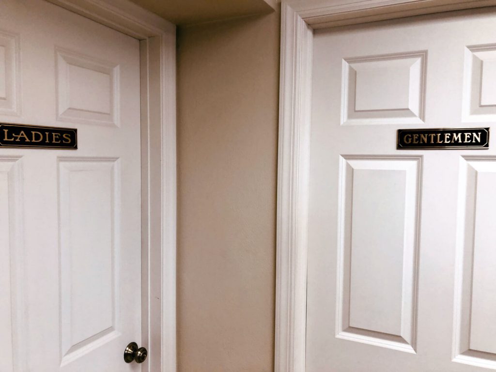 Brass Ladies Door Sign 9 5/8" X 2 3/8" - Custom Metal Signs - KCastings ...